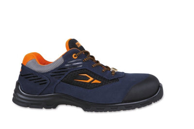 Beta Tools 7212B Navy Black Orange Anti-Abrasion Safety Footwear Suede ...