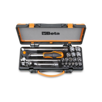 Beta Tools 910A C16HR Hexagon 16-Piece Socket and Accessories in Case