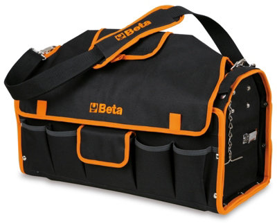 Beta Tools C10 Black Orange Hard Frame Technical Fabric Tool Box