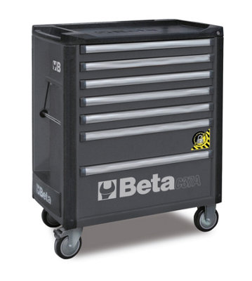 Beta Tools C37 7-G Grey Mobile 7-Drawer Roller Cab