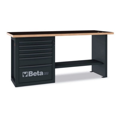 Beta Tools C59A-O Orange Grey Endurance 6-Drawer Single Cab Wood Top ...