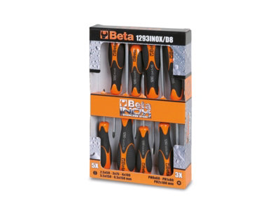 Beta Tools Inox 1293INOX D8 Phillips Slotted Stainless Steel 8-Piece ...