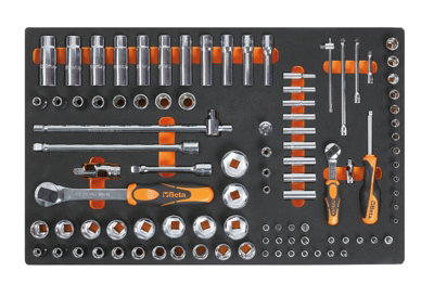 Beta Tools M100 Socket Driver Tool Kit Assortment in Tray