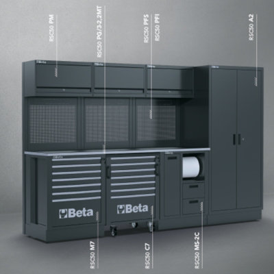 Beta Tools RSC50 F Black Grey Workshop Equipment Combination