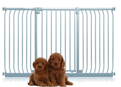 Bettacare Extra Tall Elite Dog Gate, 170cm - 179cm, Matt Grey, Extra ...