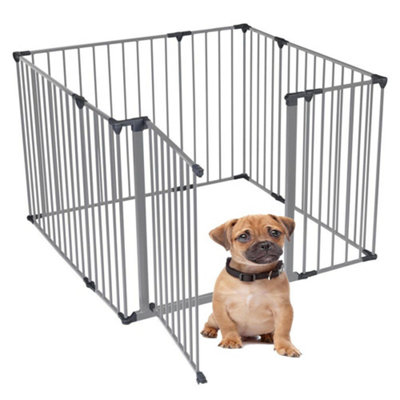 Bettacare Pet Pen, 105cm x 105cm, Grey, 70cm High, Dog Pen for Pets and ...