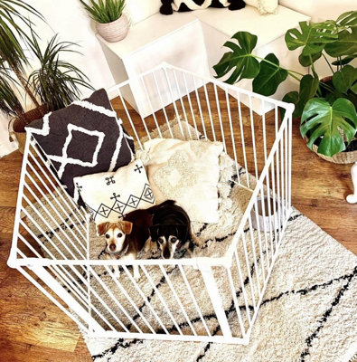 Bettacare Pet Pen, 144cm x 144cm, White, 70cm High, Dog Pen for Pets ...