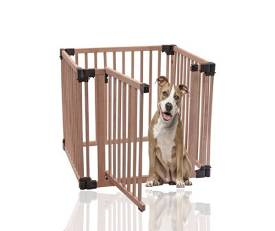 Bettacare Wooden Dog Pen, 80cm x 80cm, Natural Wood, 76cm High, Dog Pen ...