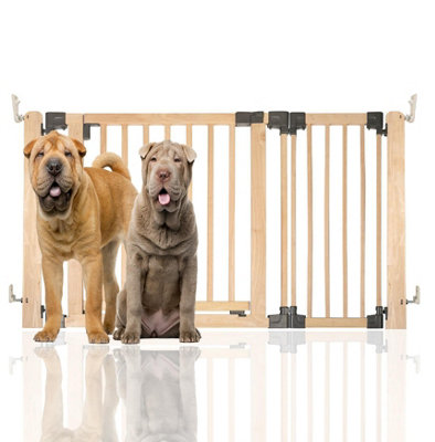 Bettacare Wooden Multi Panel Flexible Pet Barrier, Natural Wood, up to ...