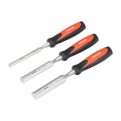 Bevel Edge Wood Chisel Set 3pcs | DIY at B&Q