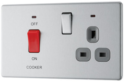 BG Electrical FBS70G Nexus Screwless Flat-Plate Switched Socket Cooker ...