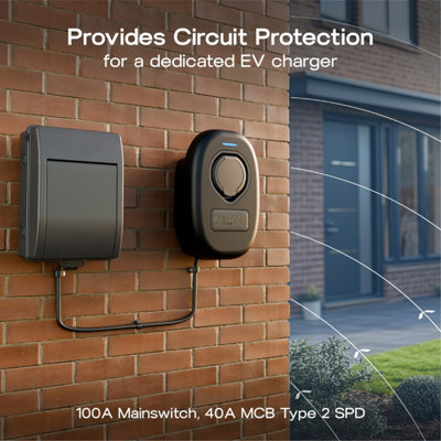 BG Fortress Weatherproof IP65, 5 Module Populated EV Kit 100A Main ...