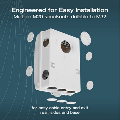 BG Fortress Weatherproof IP65, White, 5 Module Populated EV Kit 100A ...