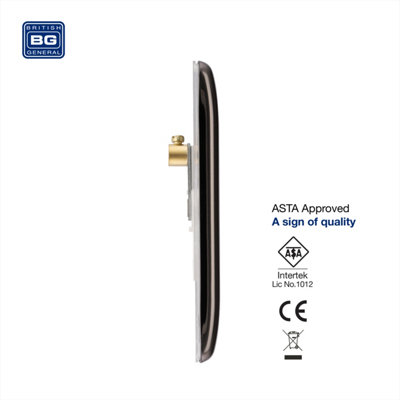 BG NBN94 Nexus Metal Black Nickel 1 Gang Blanking Plate