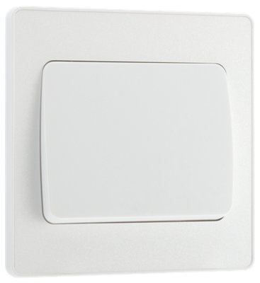 BG PCDCL12WW Pearlescent White Evolve 1 Gang 20A 16AX 2 Way Wide Rocker ...