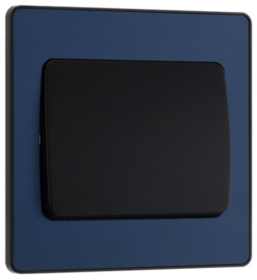 BG PCDDB12WB Matt Blue Evolve 1 Gang 20A 16AX 2 Way Wide Rocker Light ...