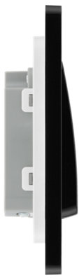 BG PCDDB12WB Matt Blue Evolve 1 Gang 20A 16AX 2 Way Wide Rocker Light ...