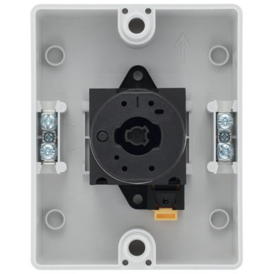 BG Rotary Isolator Switch 2 Pole Padlockable Handle IP65 Rated 20A
