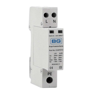 BG TYPE 2 SINGLE PHASE SURGE PROTECTION DEVICE TNS,PME & TT SYSTEMS