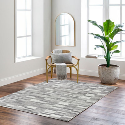 BHAUMI Modern Skandi Area Rug 200 x 275 cm