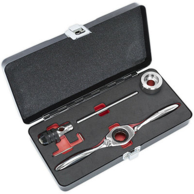 Bi-Directional Ratchet Tap & Die Holder Set - Metric M3 to M12 ...