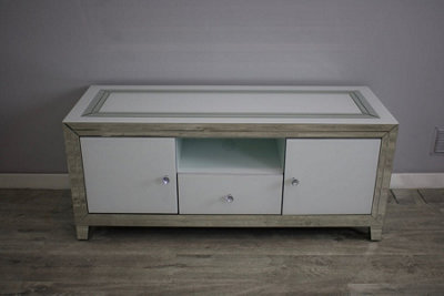Bianco Rectangle Shape TV Unit / Space-Saving Elegance