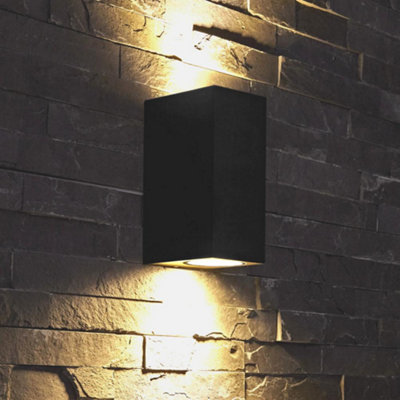 Biard Architect IP44 Up/Down Wall Light - Square