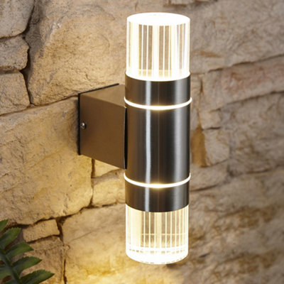 Biard LED Stainless Steel Contemporary Wall Light - Up Down Wall Light ...