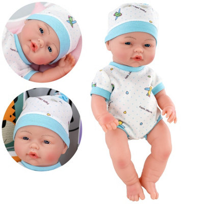 BiBi Newborn Doll Boy 14 Inches Anatomically Correct Vinyl Body Toy