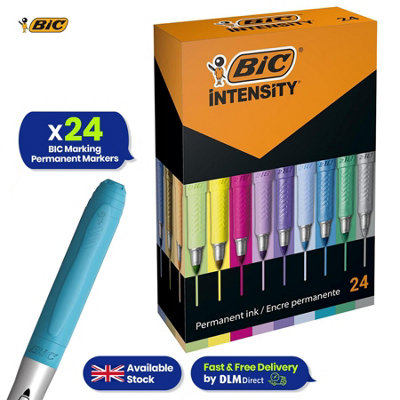 BIC MARKING PERMANENT MARKERS - ASSORTED INTENSE/PASTEL/METALLIC ...