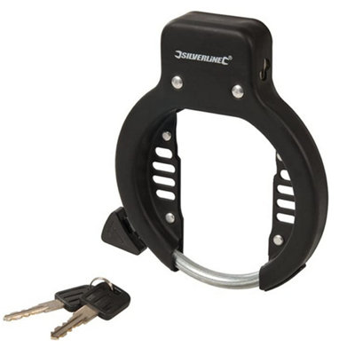 Bicycle Bike Frame Lock With 2 Keys Security Anti Steal Wheel Safe Ring ...