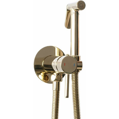 Bidet Faucet Loop Gold, Included hose length 120 cm