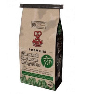 Big K Products Coconut Shell Barbecue Charcoal Briquettes CONUTB04-BQ ...