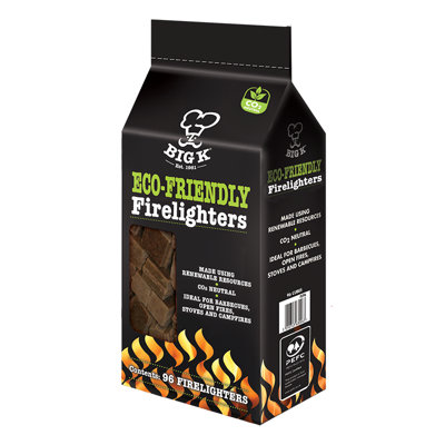 Big K Products Eco-Friendly, Easy & Quick Lighting Firelighter Cubes ...