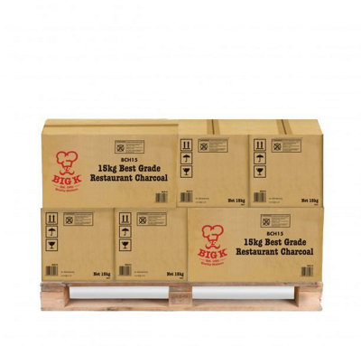 Big K Products Flama Restaurant Grade Charcoal, 2 Hours Cooking Time ...
