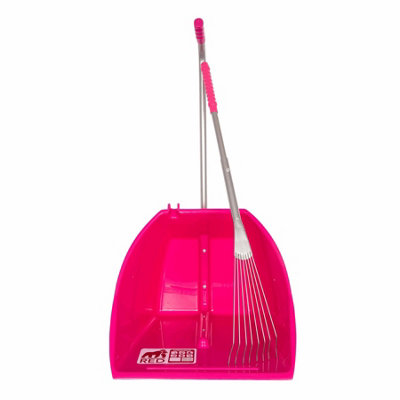 Big Tidee™ with Long Metal Rake / Pink | DIY at B&Q