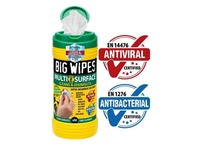 Big Wipes 4x4 Multi-Surface Cleaning Wipes Tub of 80 BGW2440