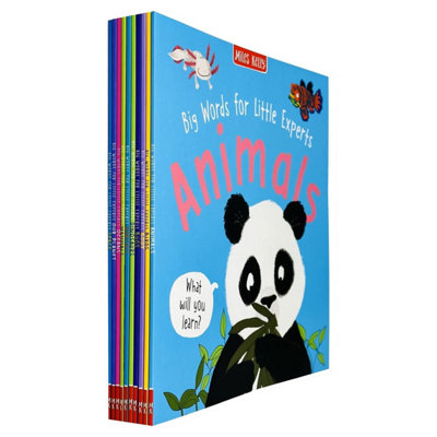 Big Words for Little Experts 10 Books Collection Set (Animals, Birds ...
