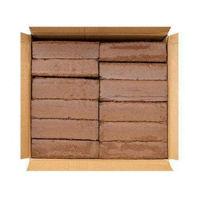 Bigbudz 10 pack of COCO bricks- 9L each ORGANIC COCONUT FIBRE | DIY at B&Q