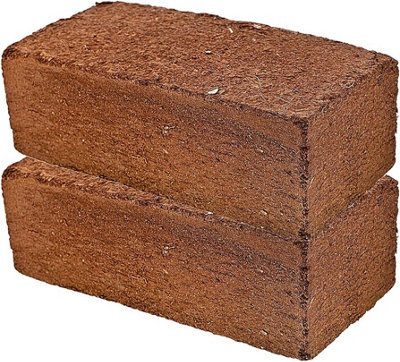 Bigbudz 2 pack COCO bricks- 9L each ORGANIC COCONUT FIBRE | DIY at B&Q