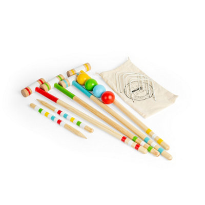 Bigjigs Toys Wooden Garden Croquet Playset