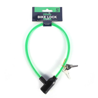 Bike Lock 470 MM 4 Assorted Colour -PACK OF 2