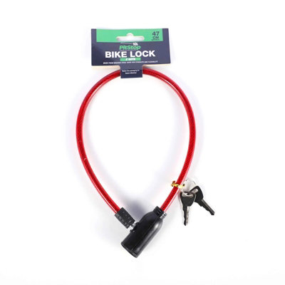 Bike Lock 470 MM 4 Assorted Colour -PACK OF 2