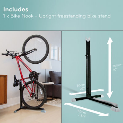 BIKE NOOK PRO BICYCLE STAND, PORTABLE AND STATIONARY SPACE-SAVING RACK ...