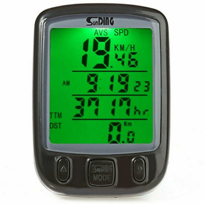 BIKE WIRELESS LCD COMPUTER SPEEDO ODOMETER WATERPROOF SPEEDOMETER CYCLE ...