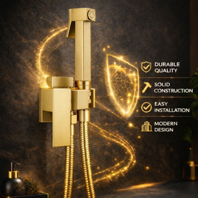 Billtix Bidet Shower Set with Mixer Valve, Handheld Bidet Sprayer for ...