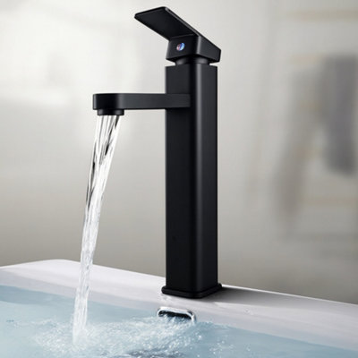 Billtix Modern Tall Counter Basin Mixer Tap High Rise Bathroom Sink ...
