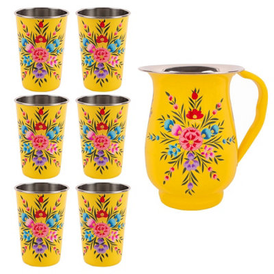 BillyCan - 7-Piece Picnic Jug Set - 400ml - Pansy - Full Colour