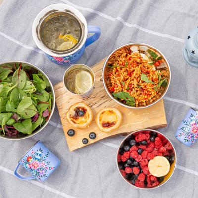 BillyCan - Camping Mugs - 450ml - Ocean Pansy - Pack of 6