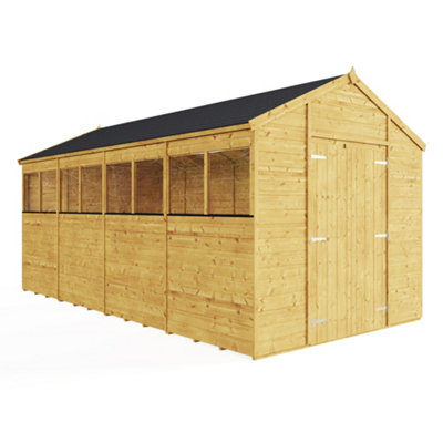 BillyOh Expert Tongue and Groove Apex Workshop - 16x8 - Windowed